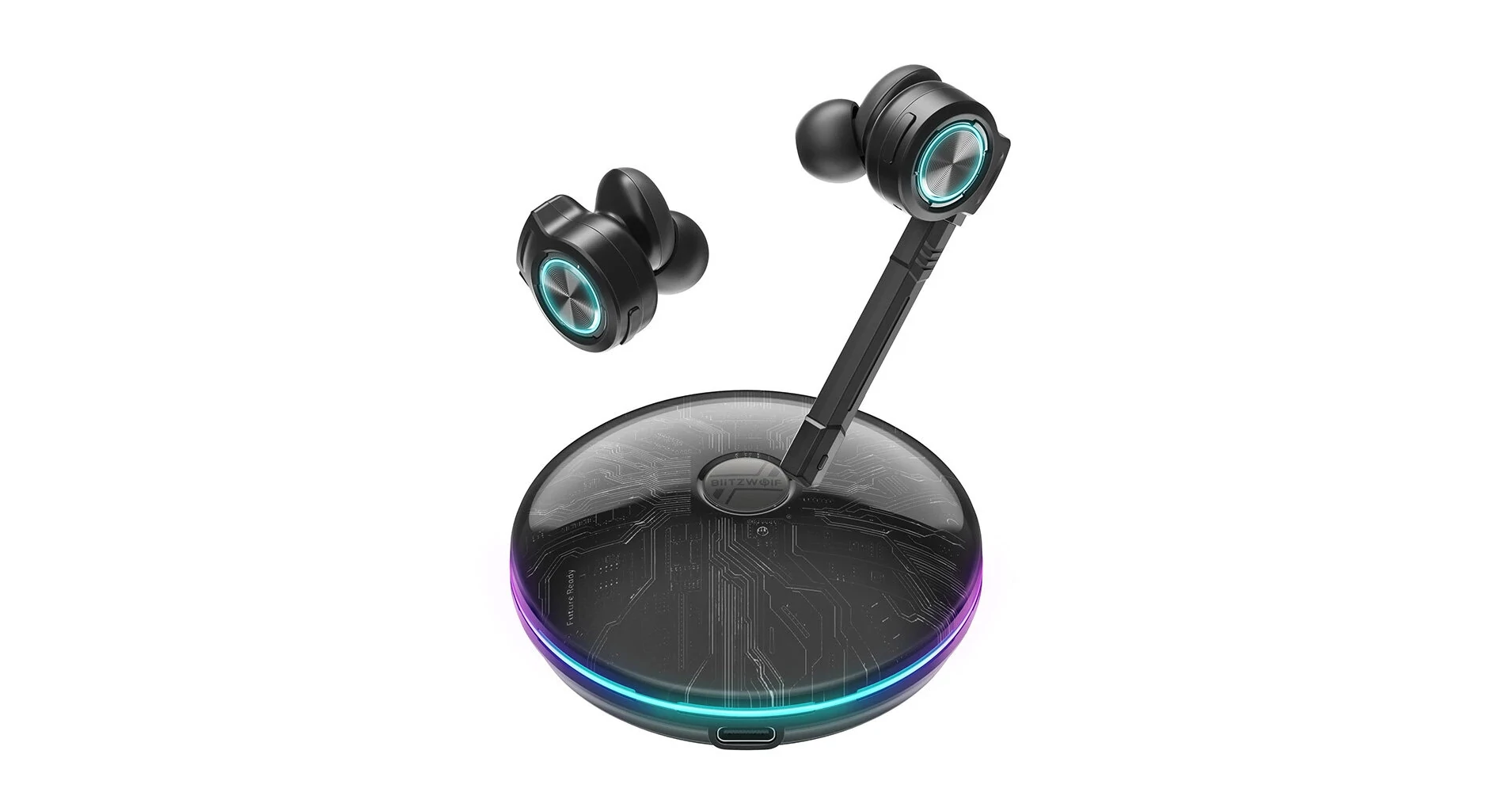 BlitzWolf BW-FLB3 gamer TWS fülhallgató - RGB LED - lecsatolható ...